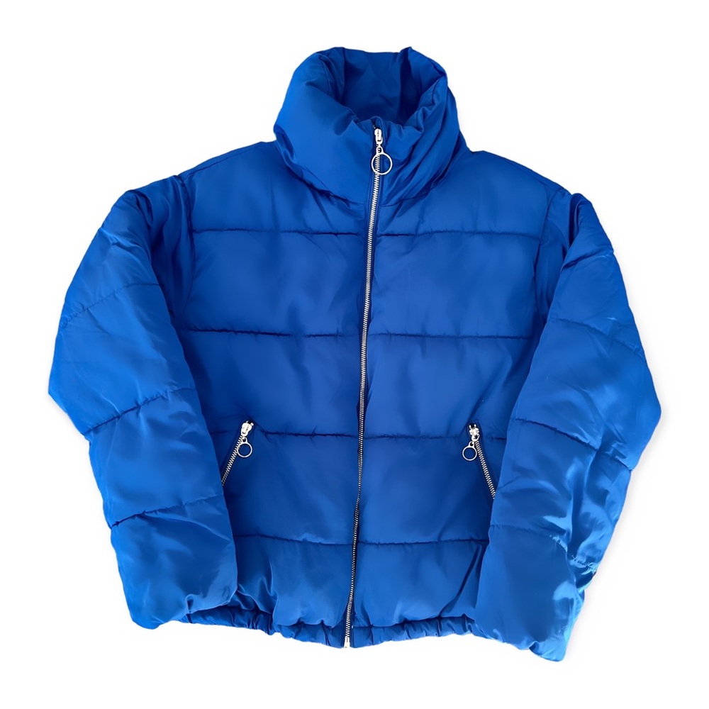Crop Down Puffer Jacket Gem